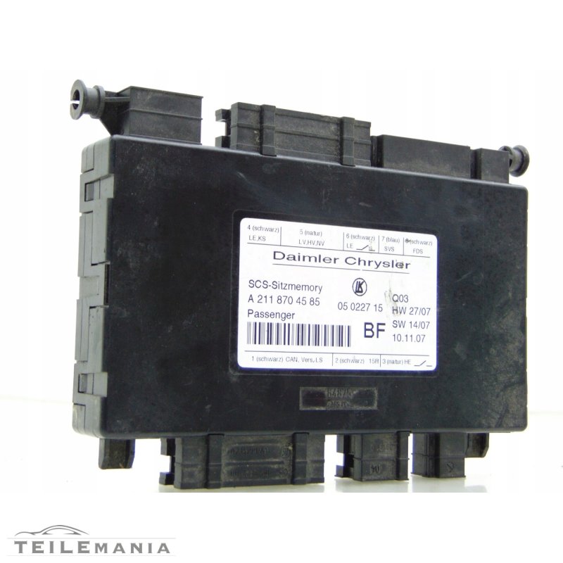 Original Mercedes Sitz Steuergerät A2118704585 Sitzverstellung, 12 Mo